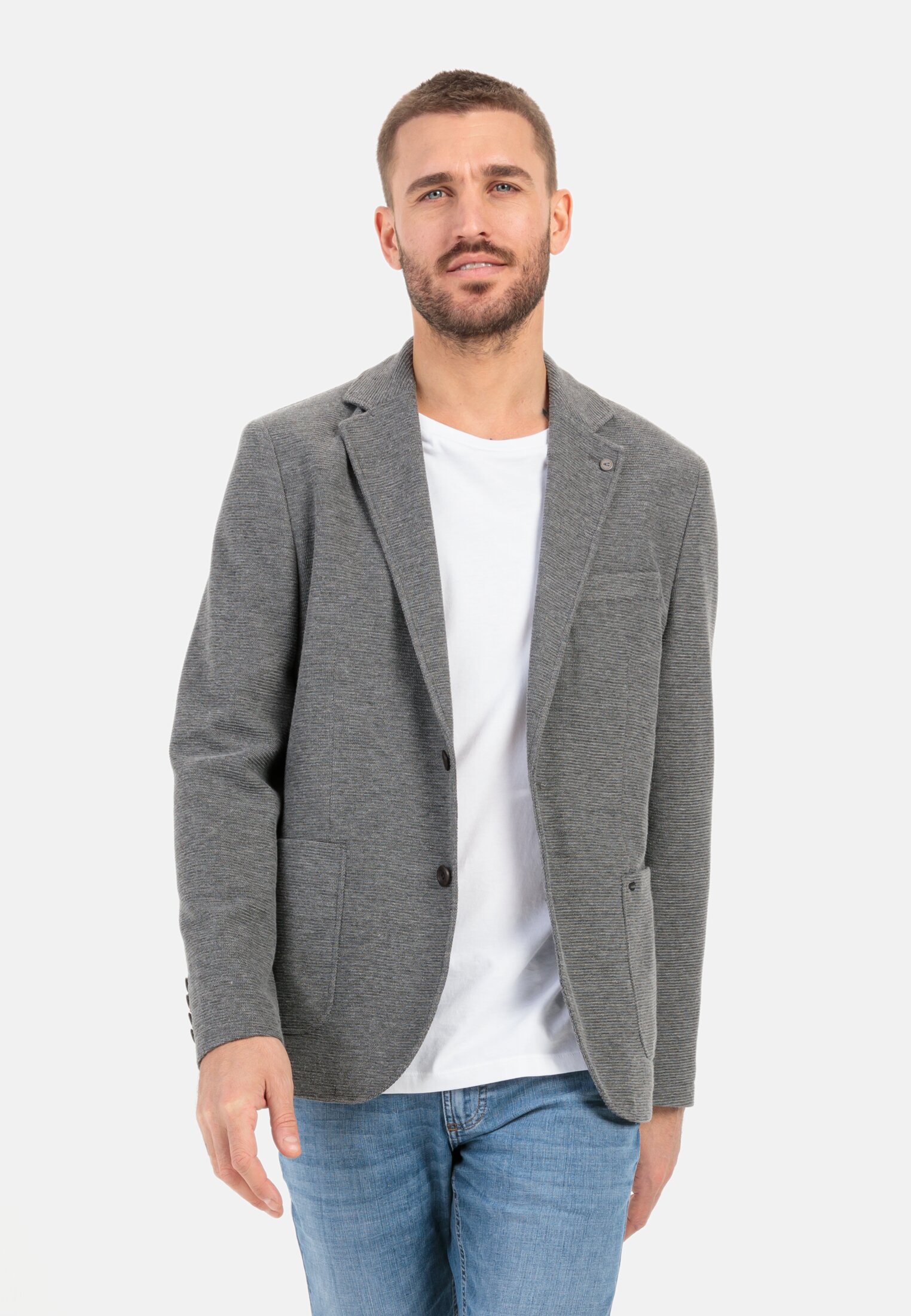 Jersey Sakko für Herren in Grau | camel active