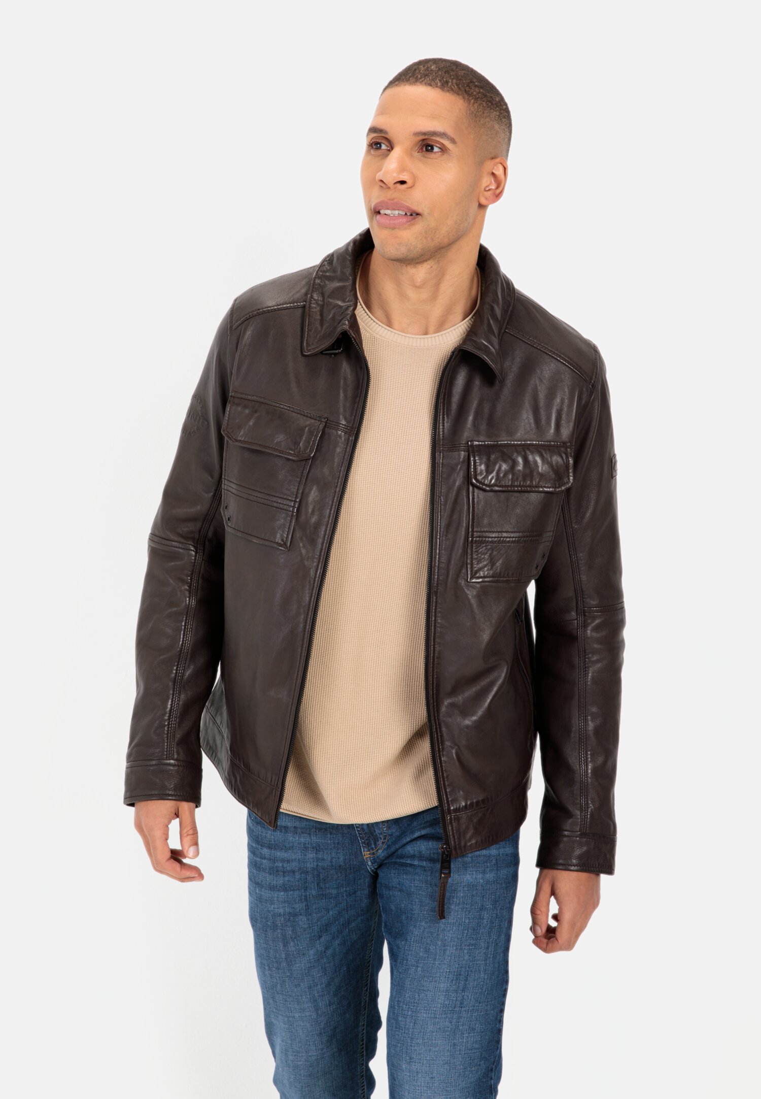 Lederblouson für Herren in Braun | 64 | camel active