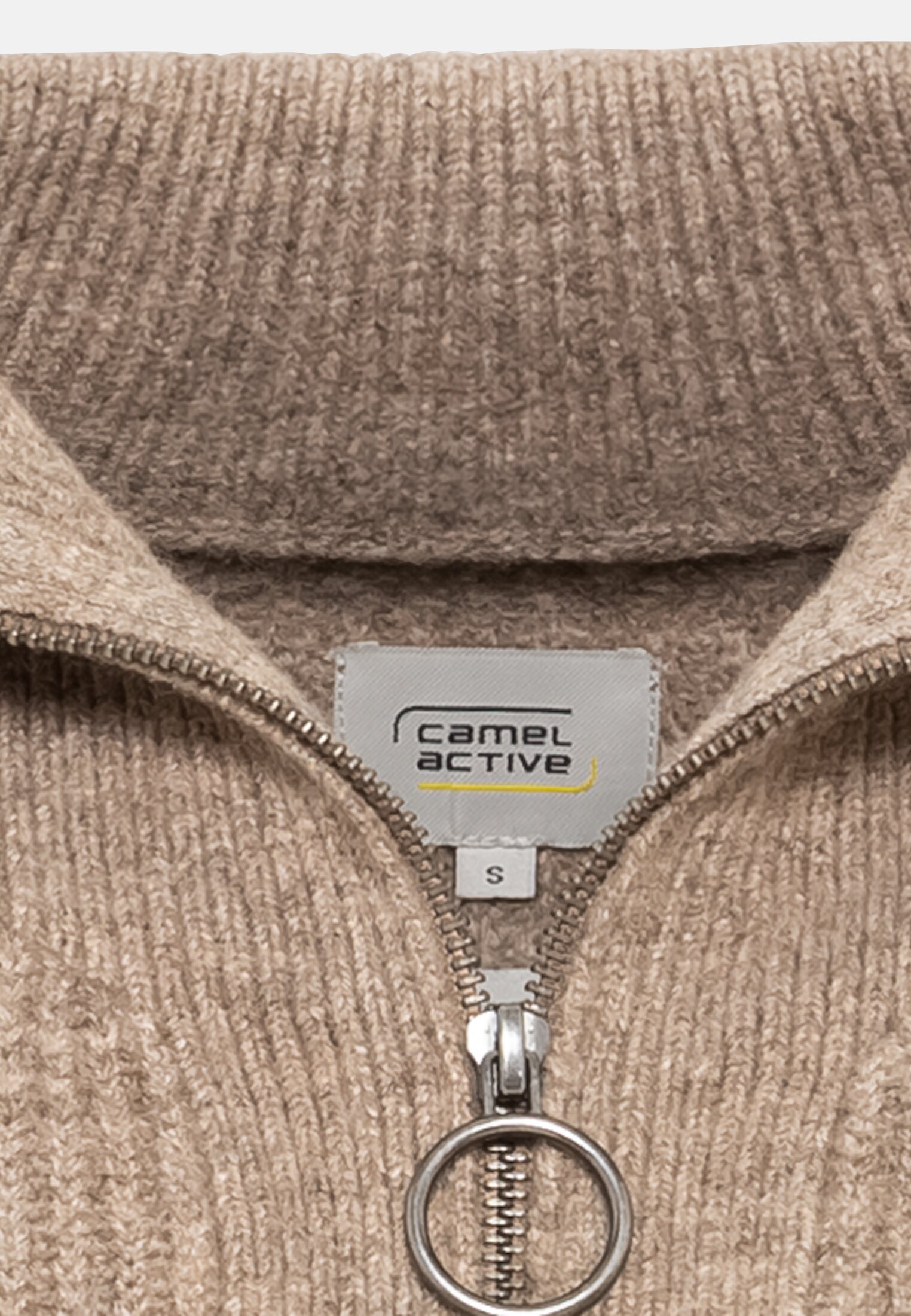 Knitted Troyer for Women in brown | camel active