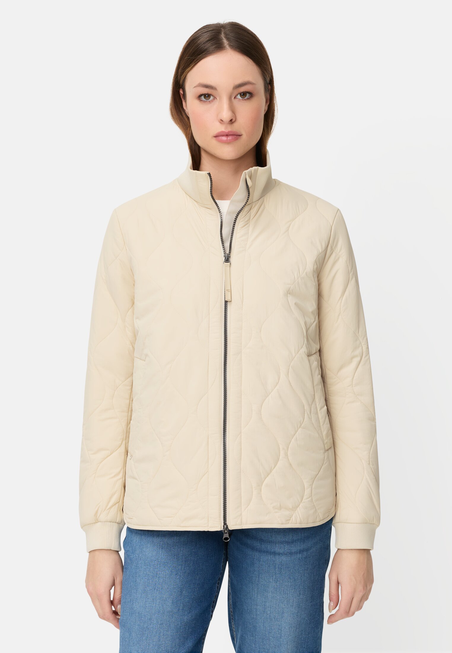 Quilted jacket for Women in beige | camel active