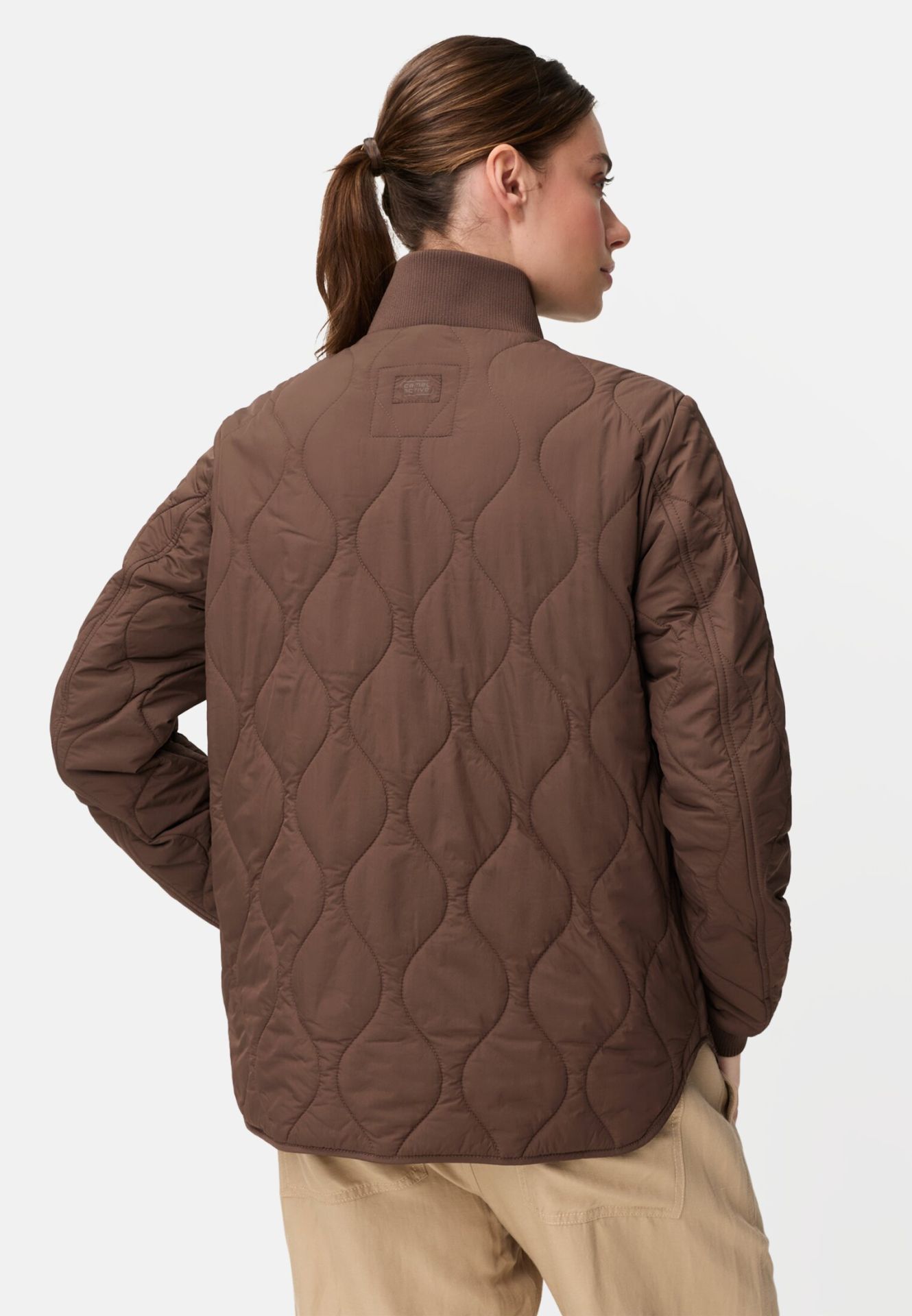 Quilted jacket for Women in brown | camel active