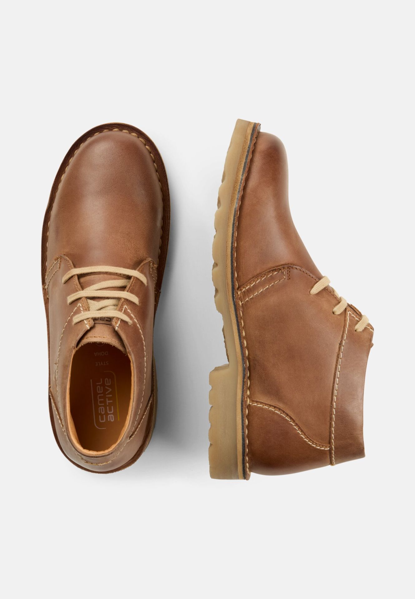 Lace-up shoe for Men in brown | camel active