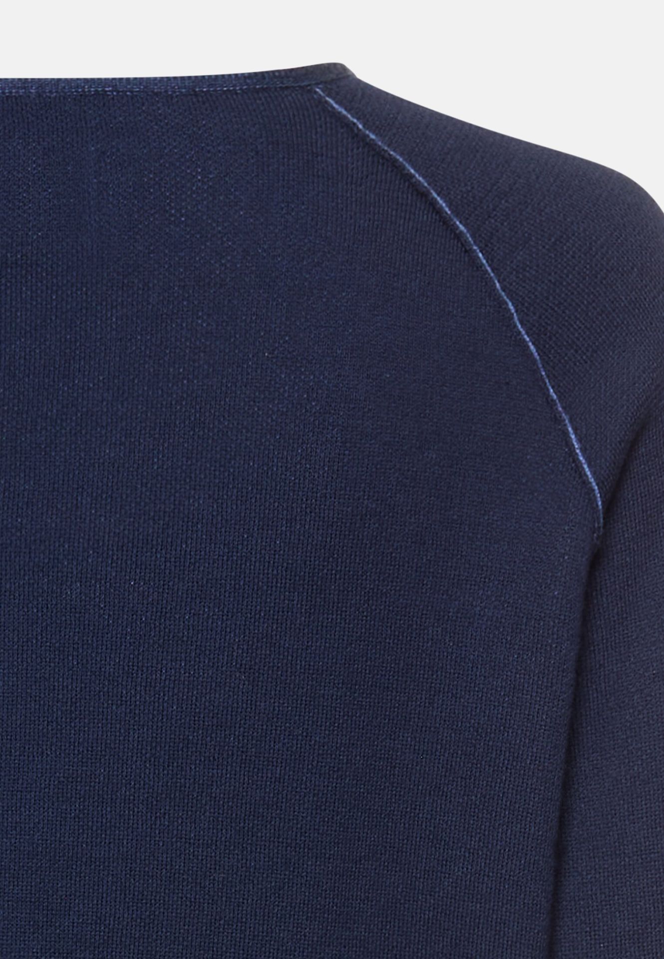 Knit sweater with crew neck | Dark blue | XXL | 309558-7K91-49-XXL